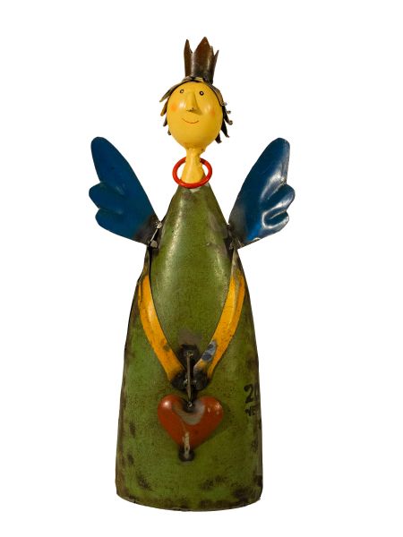 ángel De Chapa Verde - IVSA - Venta mayorista de objetos de decoración.