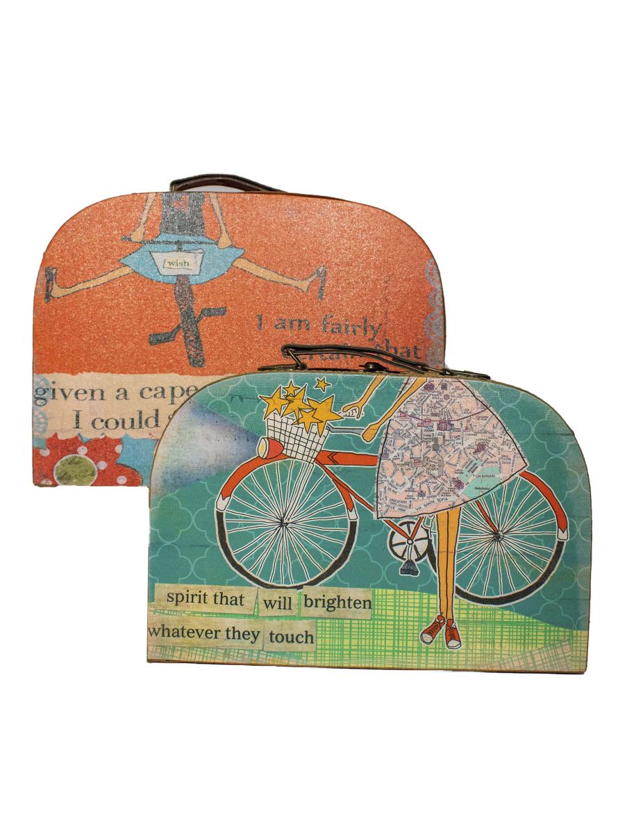 Set de 2 valija viajera - IVSA - Venta mayorista de objetos de decoración.